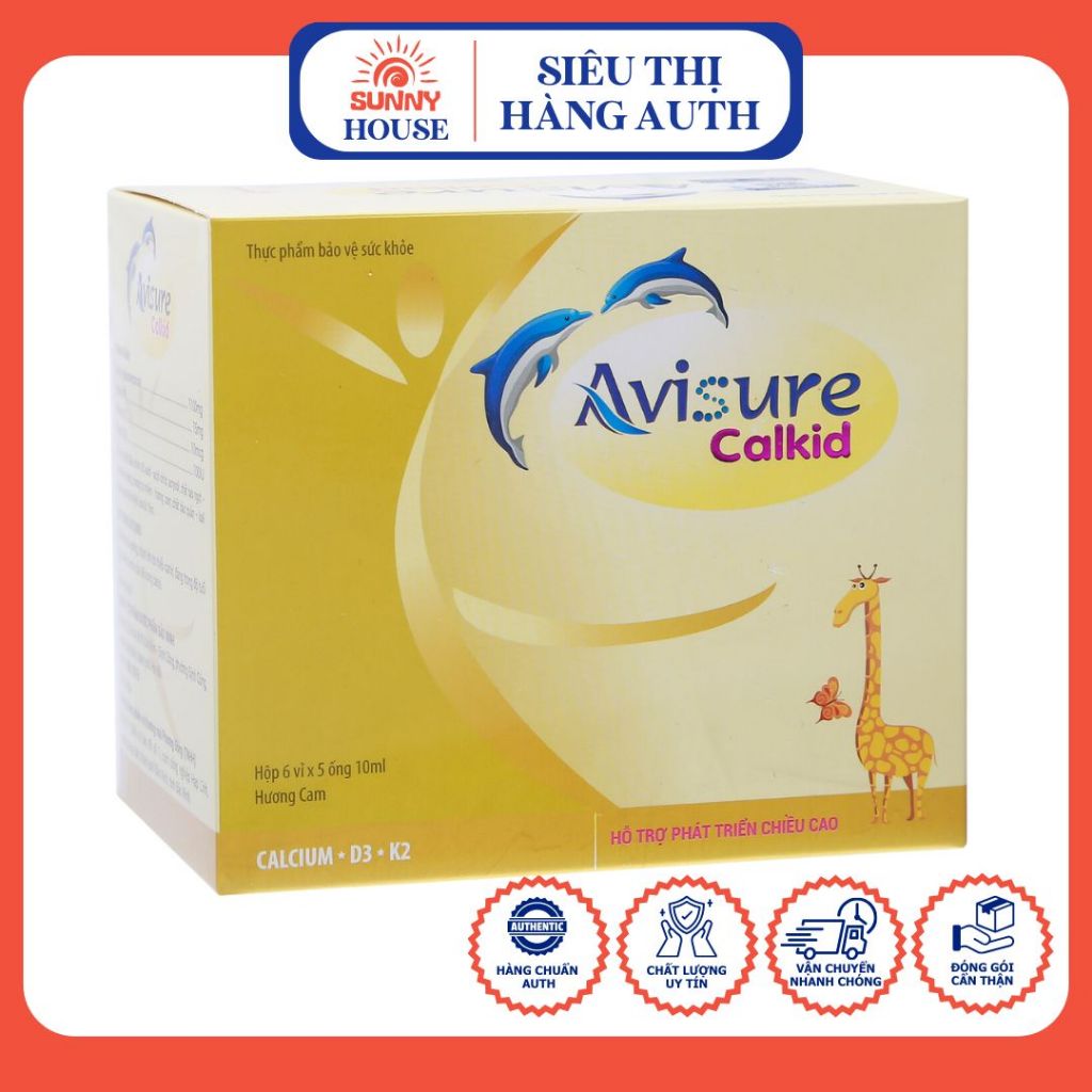 Avisure Calkid - Hỗ Trợ Phát Triển Chiều Cao, Bổ Sung Canxi Cho Bé Hộp 30 Ống | Shopee Việt Nam