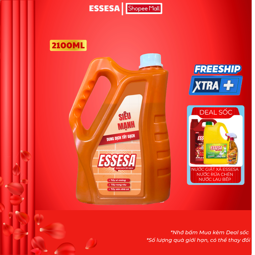 Dung Dịch Tẩy Gạch ESSESA 1.96L xử lý sạch bóng các sàn nhà ố bẩn, rêu ...