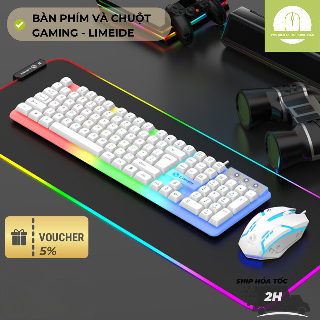 Combo bàn phím và chuột gaming LIMEIDE TX35 với đèn LED RGB siêu ngầu ...