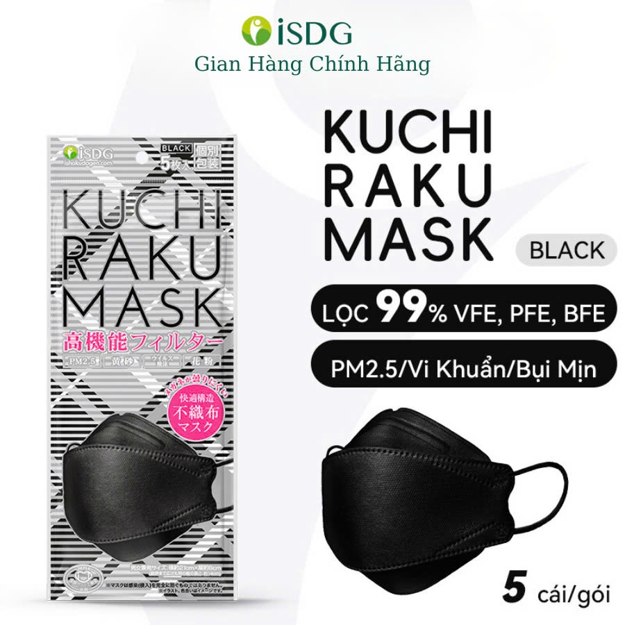 khẩu trang iSDG 3D cao cấp Nhật Bản, gói khẩu trang vải không dệt dùng 1 lần, kháng khuẩn (30 ...