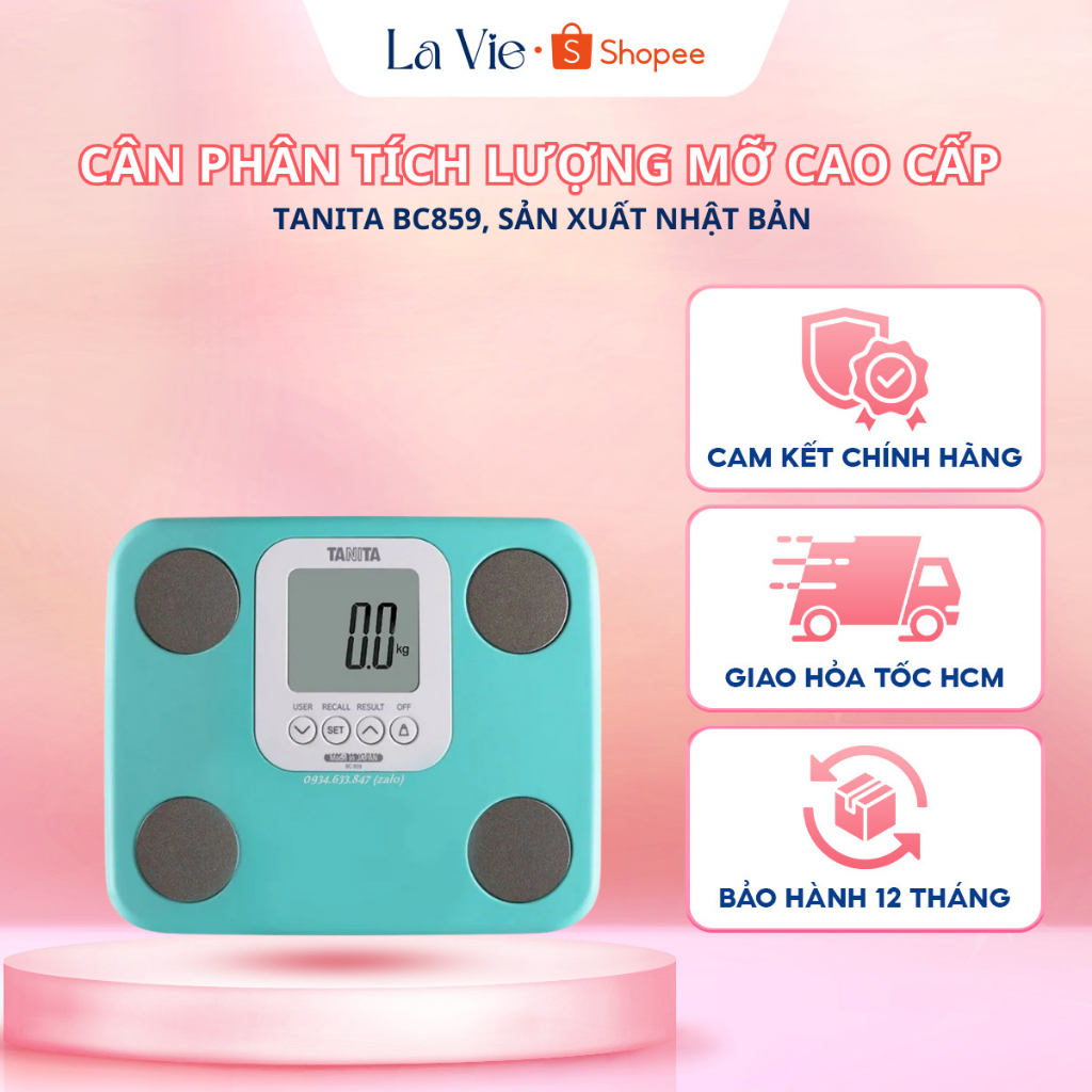 Cân phân tích lượng mỡ cao cấp Tanita BC859, sản xuất Nhật Bản [VOUCHER ...