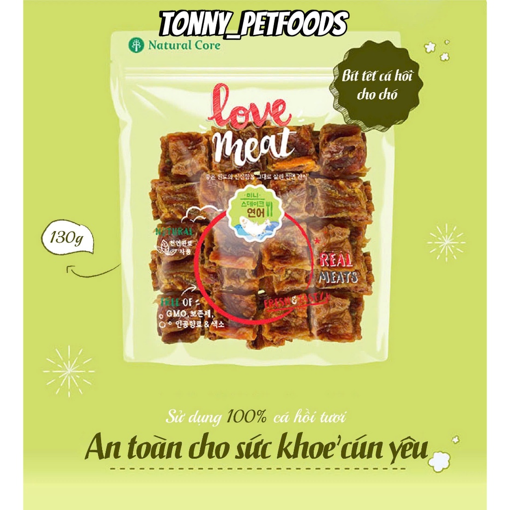 Snack Natural Core Bít tết cho chó (Hồi,Bò,Cừu) | Shopee Việt Nam