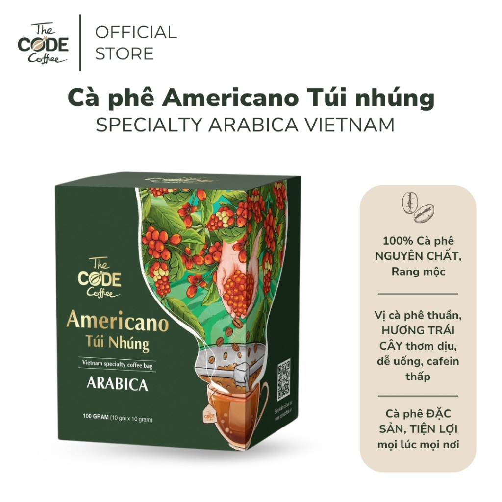 Cà phê túi nhúng Americano - The Code Coffee - Đặc sản hạt cà phê ...