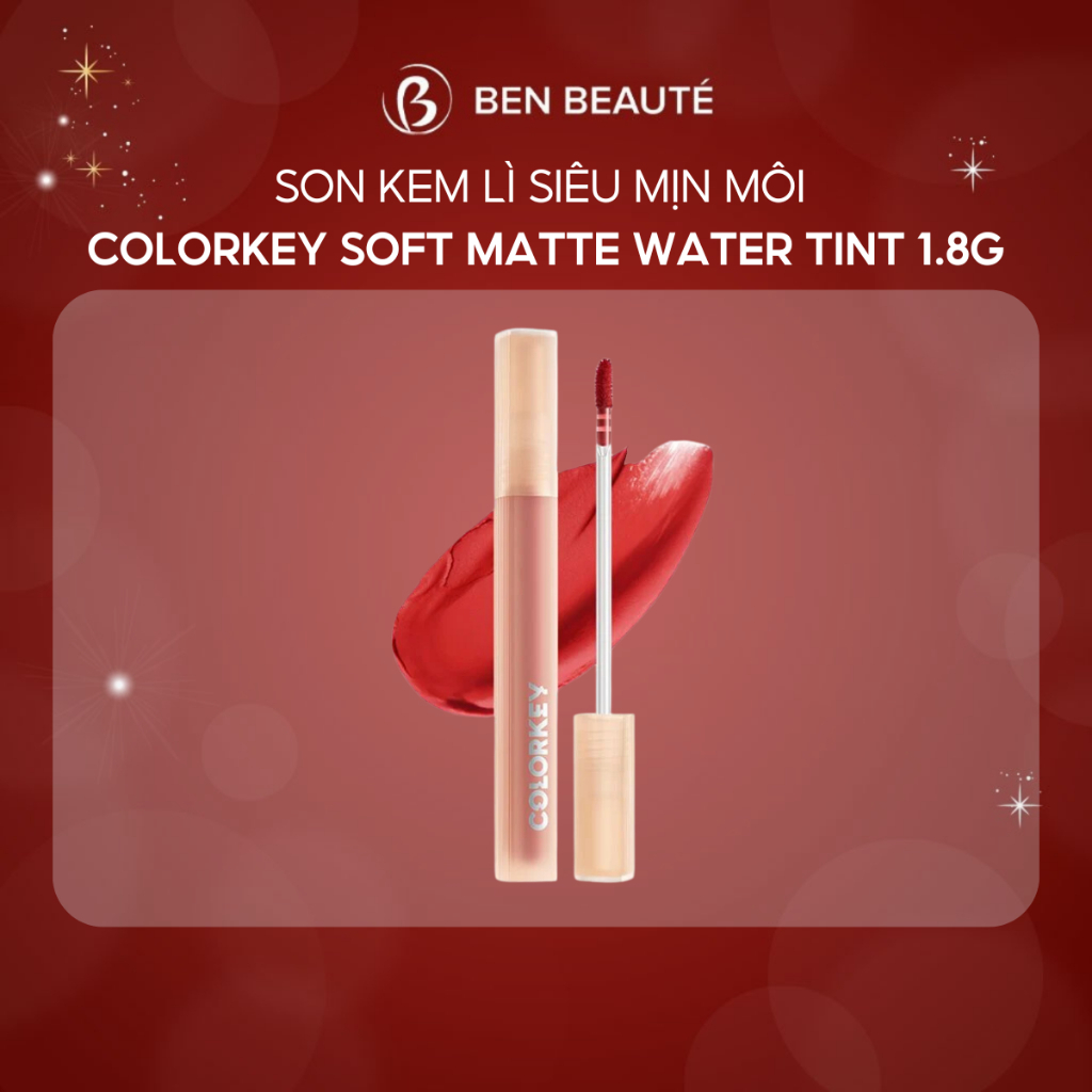 Son Colorkey Watery Tint Bền Màu Lâu Trôi, Không Dính Cốc, Siêu Mịn Môi ...