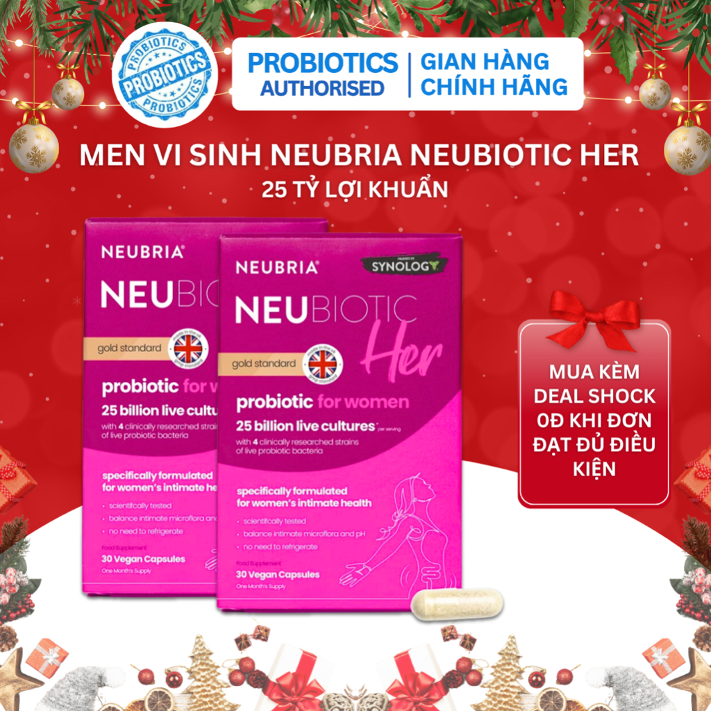 Neubria men vi sinh phụ khoa của Anh Neubiotic Her cho nữ giới | Shopee ...