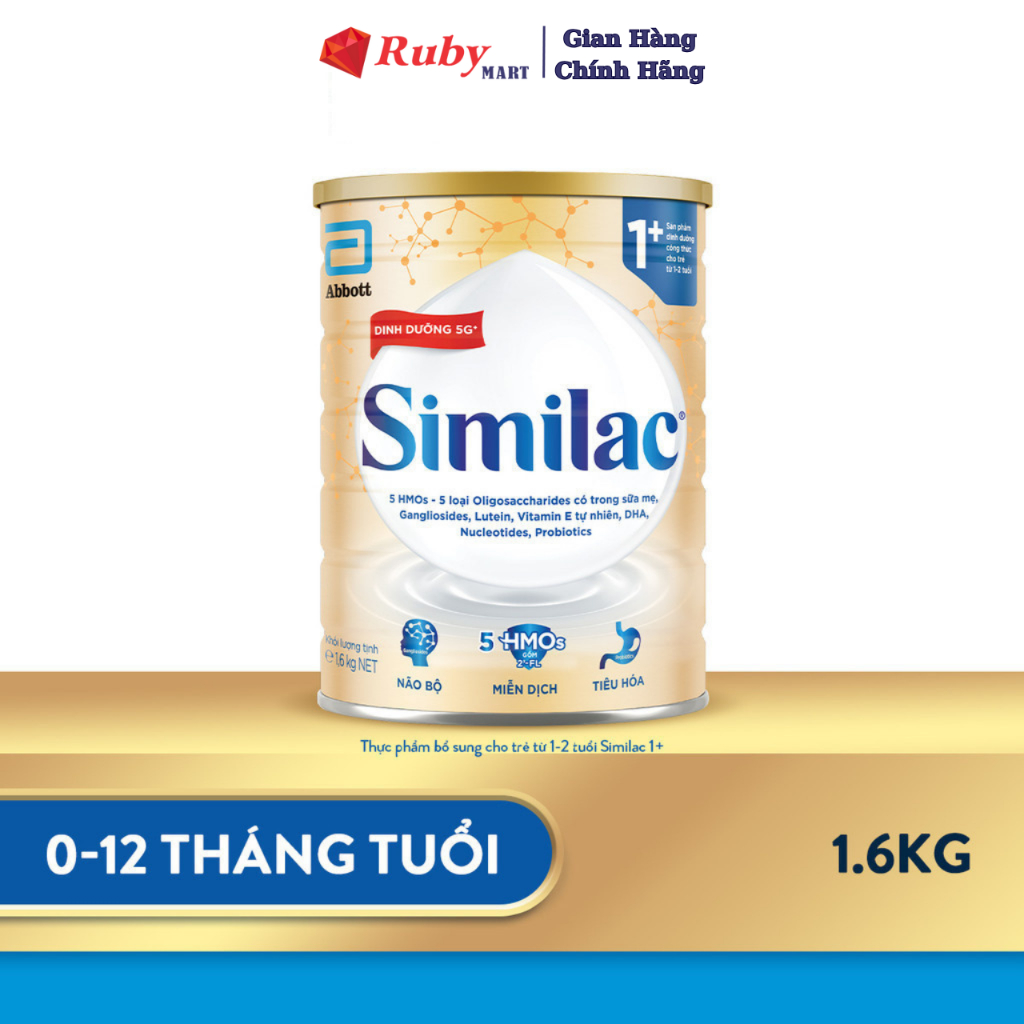 [Date T10/26] Sữa bột Similac 3/1+ 1.7kg/ 1.6kg/lon Dinh Dưỡng 5G | Shopee Việt Nam