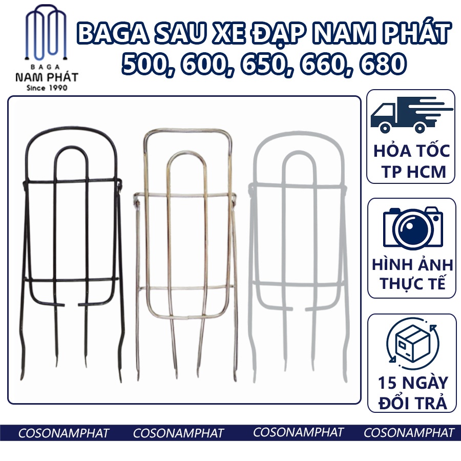 Baga Sau Xe Đạp 500 600 650 660 680 Nam Phát Ba ga Gác Xe Dap cỡ 20 22 ...
