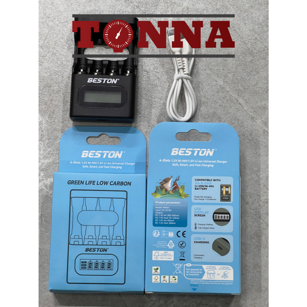 Bộ Sạc Pin BESTON 1.2V / 1.5V AA AAA M9501 | Shopee Việt Nam