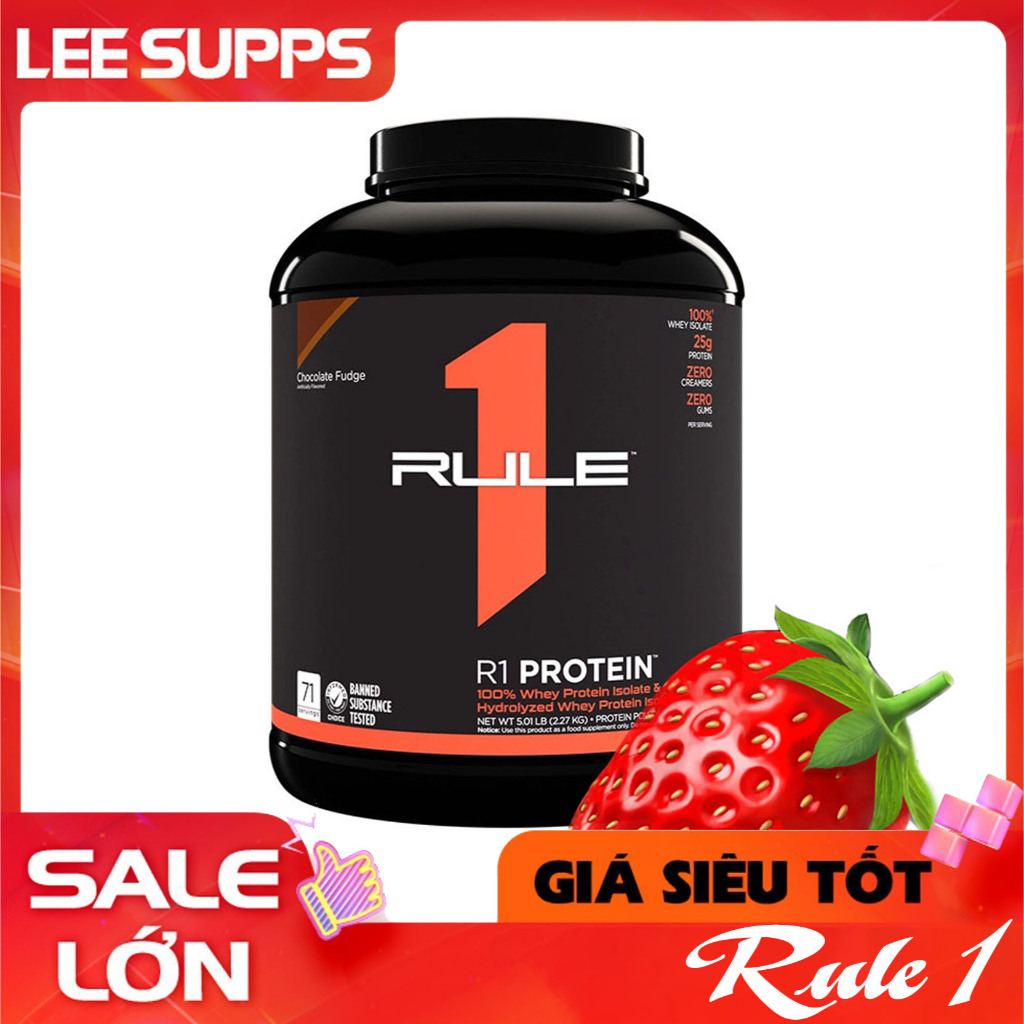 RULE 1 Whey PROTEIN 5 LBS vị Choco Mint - Whey Isolate + Hydrolize cao ...