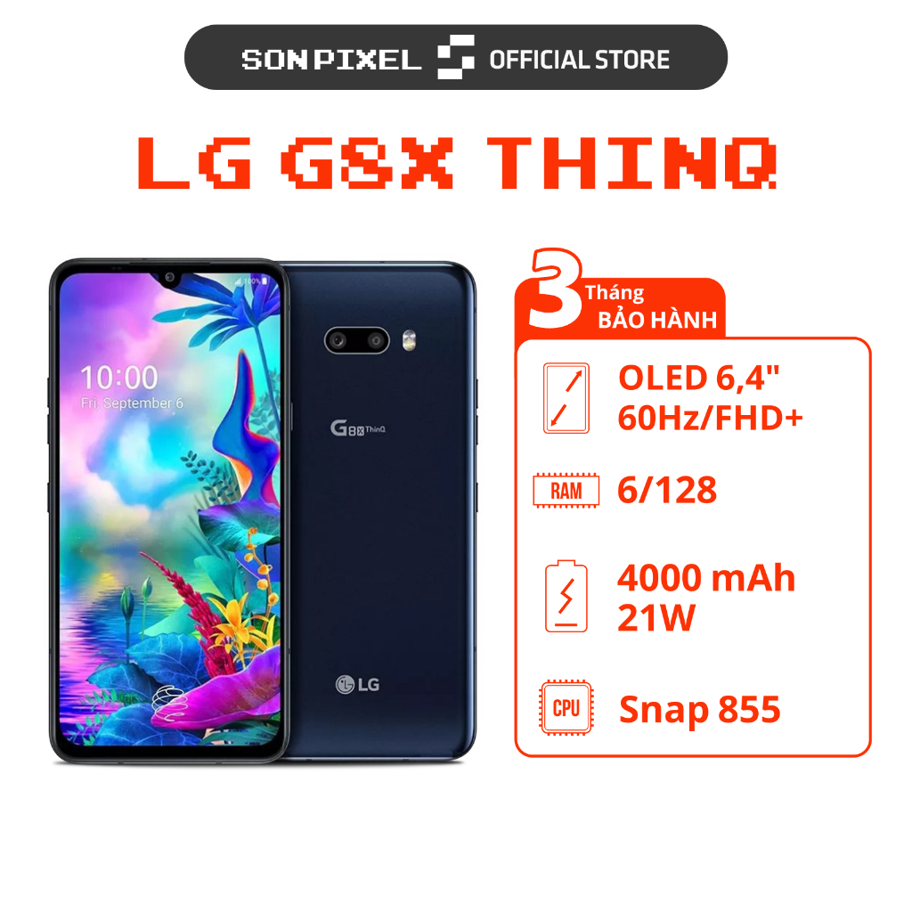Điện thoại LG G8X ThinQ Bản Mỹ, Điện thoại Chip Snapdragon 855, Ram 6GB, Bộ nhớ 128GB, màn hình ...