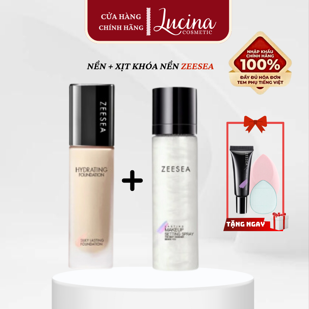 [COMBO] Kem Nền Zeesea 30G, Xịt Khóa Nền Zeesea Tặng Kèm Kem Lót Zeesea ...