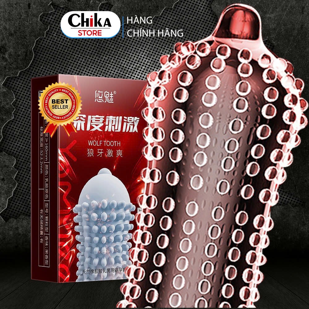 Bao Cao Su Gai Wolf Tooth, Bcs Gân Gai Nhiều Gel Bôi Trơn, Siêu Mỏng ...