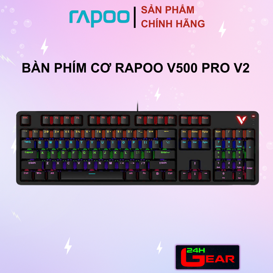 Bàn phím cơ Gaming Rapoo V500 Pro V2 ( USB/Multi LED ) | Shopee Việt Nam