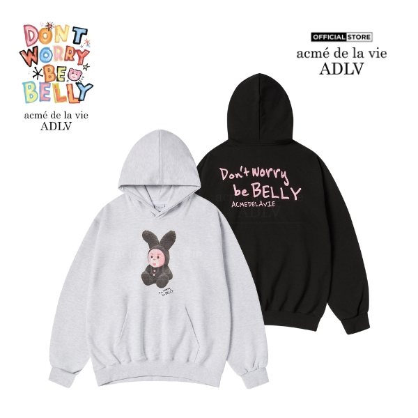 Áo Hoodie ADLV Rabbit Belly Dáng Oversized Màu Đen/Muối Tiêu - Hàng ...