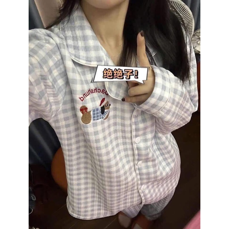 BỘ PYRAMA DÀI TAY NỮ | Shopee Việt Nam