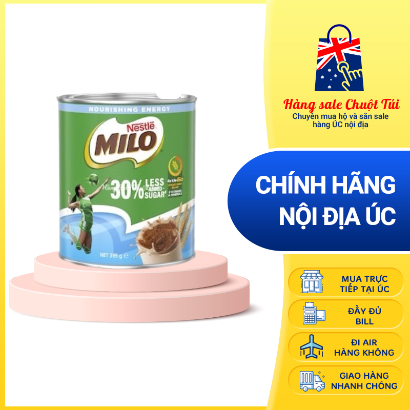 [Bill Úc] [Milo Úc ít đường] Nestle Milo Ít Thêm 30% Đường Hộp Thiếc ...
