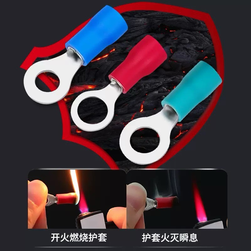 [100 cái ] Đầu cos RV phủ nhựa. cos tròn RV2-5 RV2-6 RV2-8 đầu cốt tròn phủ nhựa | Shopee Việt Nam