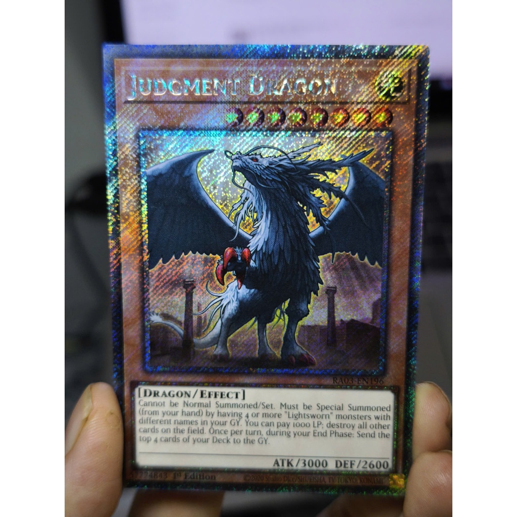 [Yugioh Funny Shop] 1 lá thẻ bài Judgment Dragon - RA03-EN196 ...