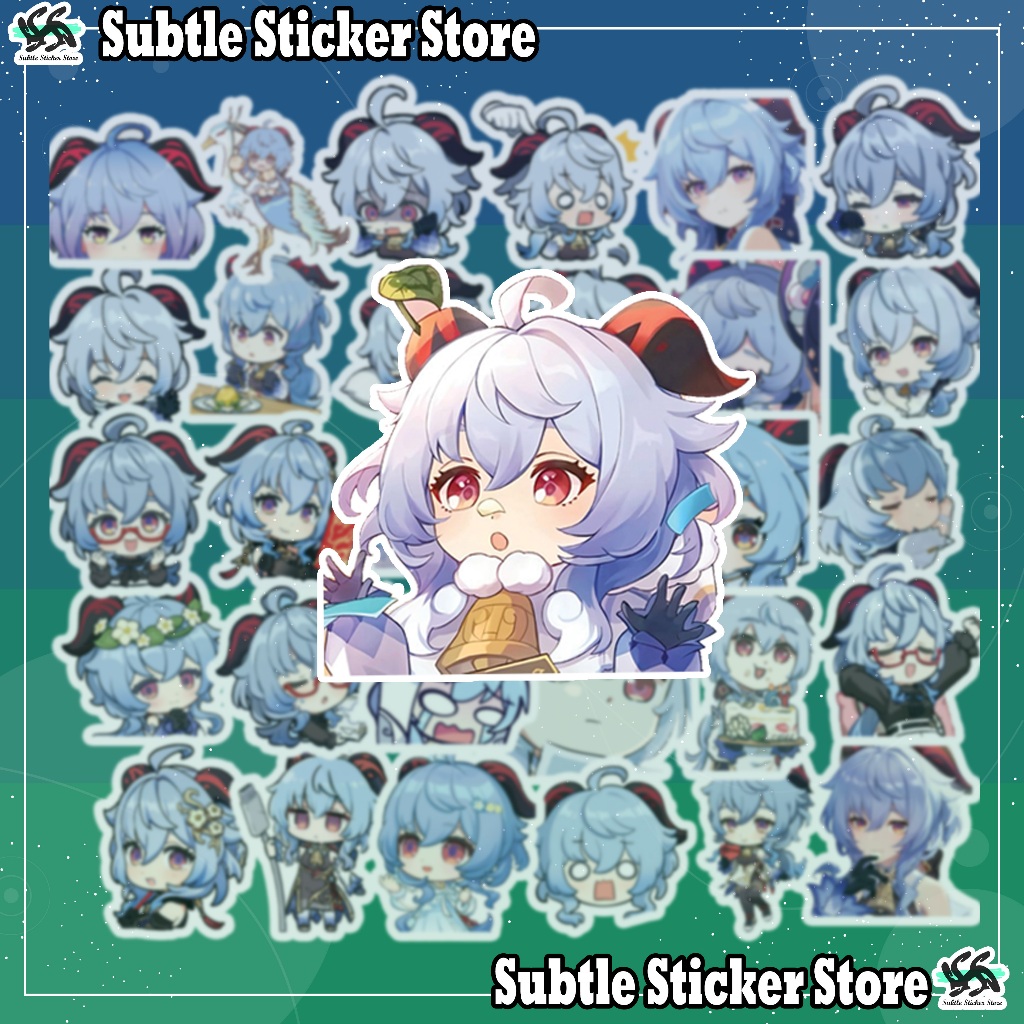 [Genshin Impact] - Set 10/15/20/30 Sticker Ganyu - Hoa Ngọc Ngát Hương ...