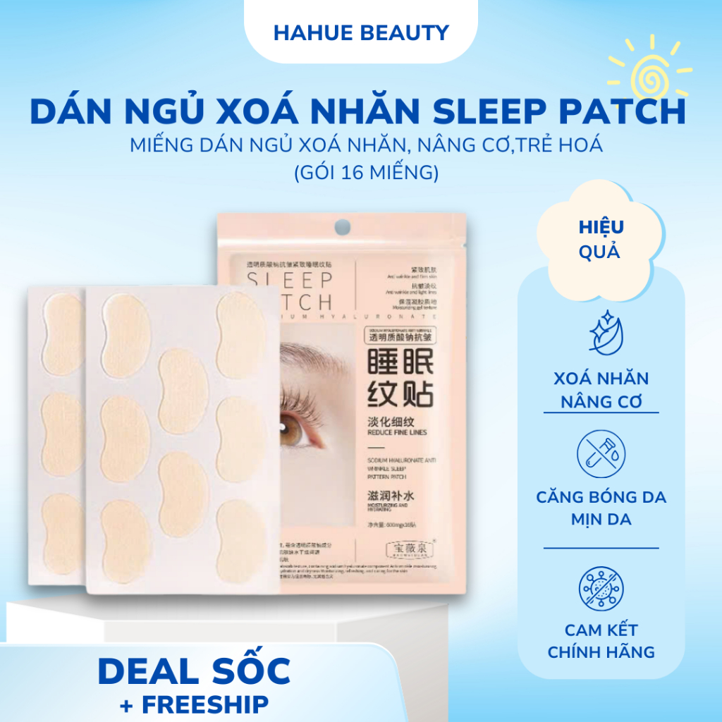 Miếng dán ngủ xóa nếp nhăn SLEEP PATCH - SLEEP PATCH miếng dán giảm ...