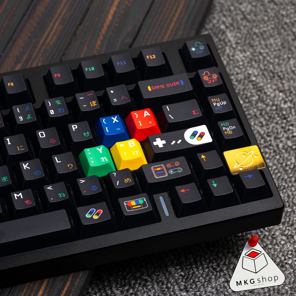 Nút bàn phím Nintendo NES Black - PBT dyesub - cherry profile - keycap ...