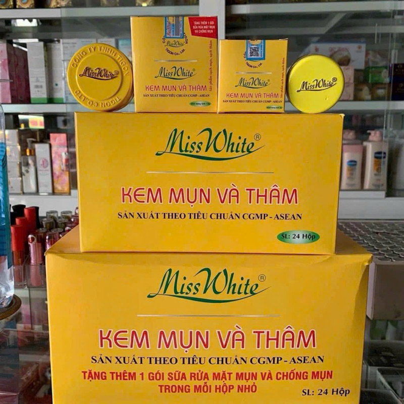 Kem Mụn Thâm MissWhite Kem Nghệ Miss white thâm và mụn | Shopee Việt Nam