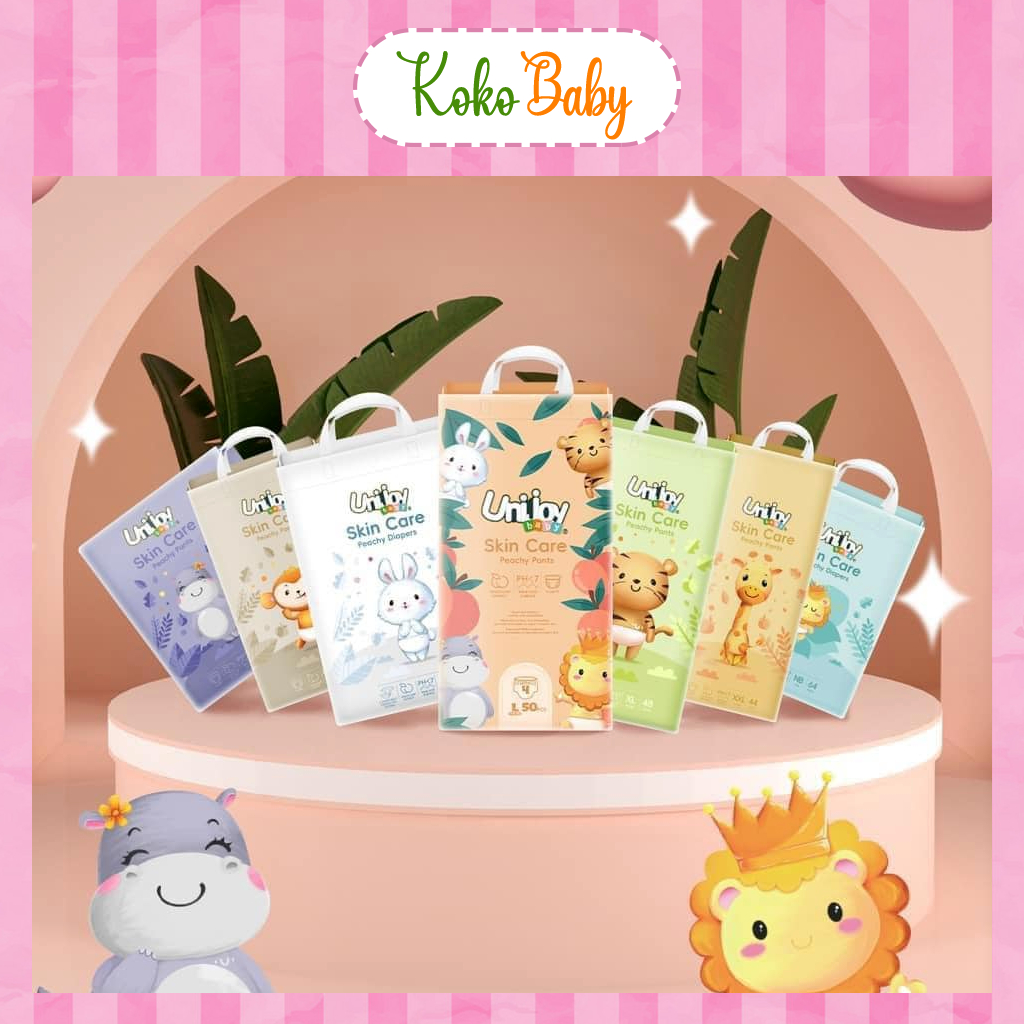 Tã/ Bỉm quần dán Unijoy Oxygen Care/ Skin Care đủ size từ NB64/S62/M56 ...