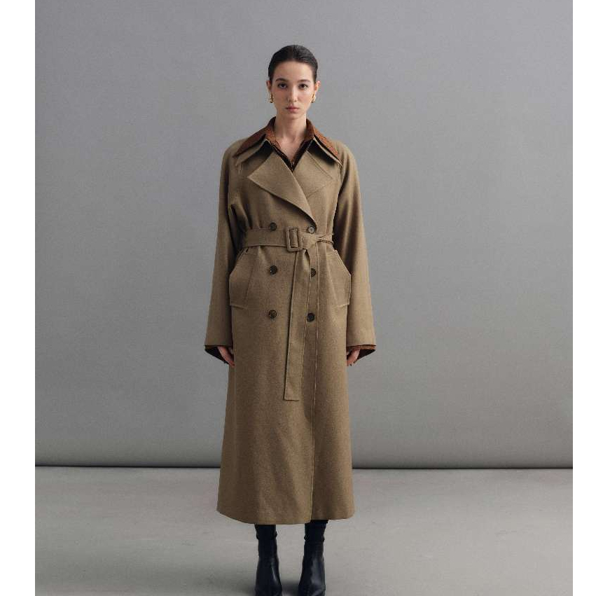 HAWISE TRENCH COAT - ÁO KHOÁC DẠ TEX MÙA ĐÔNG NỮ | Shopee Việt Nam