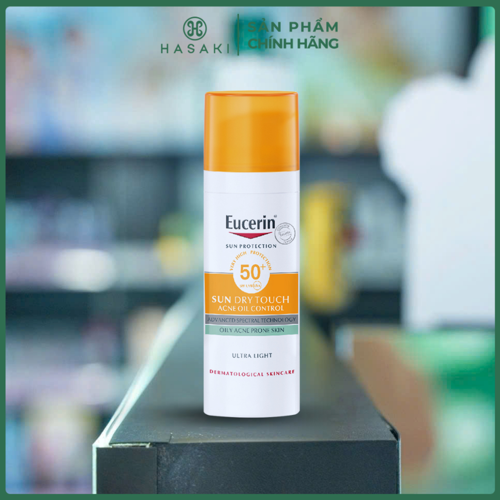 Kem Chống Nắng Eucerin Giúp Kiểm Soát Nhờn Sun Gel Cream Oil Control Dry Touch SPF50 50ml Hasaki ...