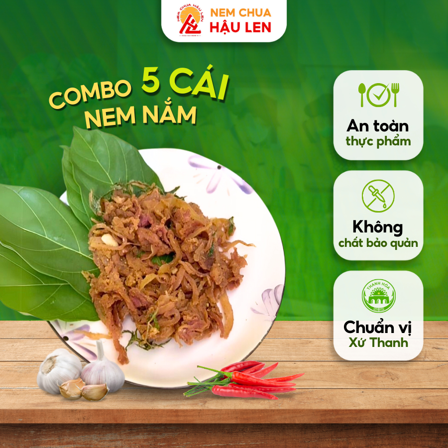 Combo 5 Cái Nem Nắm – Nem Chua Hậu Len Đặc Sản Thanh Hoá, Thơm Ngon ...