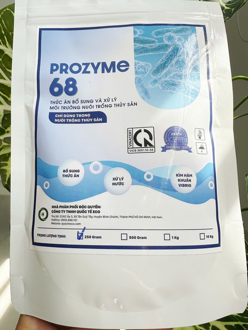 PROZYME 68, thức ăn bổ sung, kìm hãm khuẩn Vibrio (250g/túi) | Shopee ...