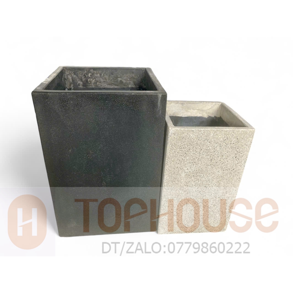 Chậu Xi Măng Đá Mài Trụ Vuông 30x30x60cm Giá Tốt | Shopee Việt Nam