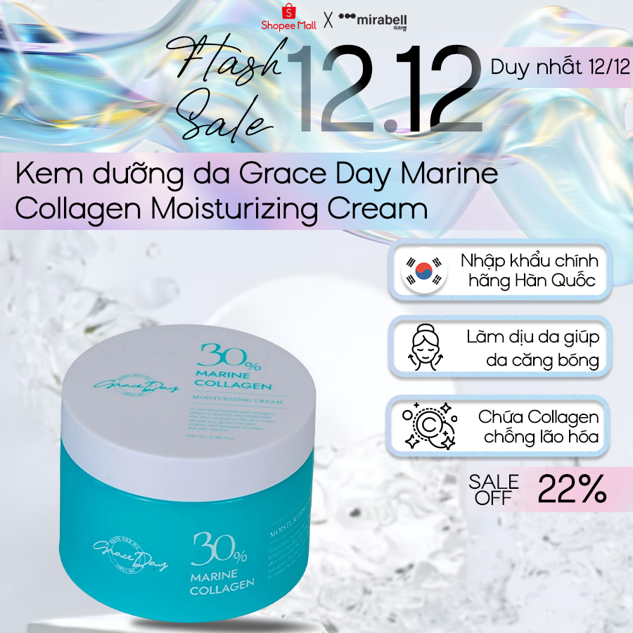 Kem dưỡng ẩm collagen GRACE DAY MARINE COLLAGEN MOISTURIZING CREAM 100ml | Shopee Việt Nam