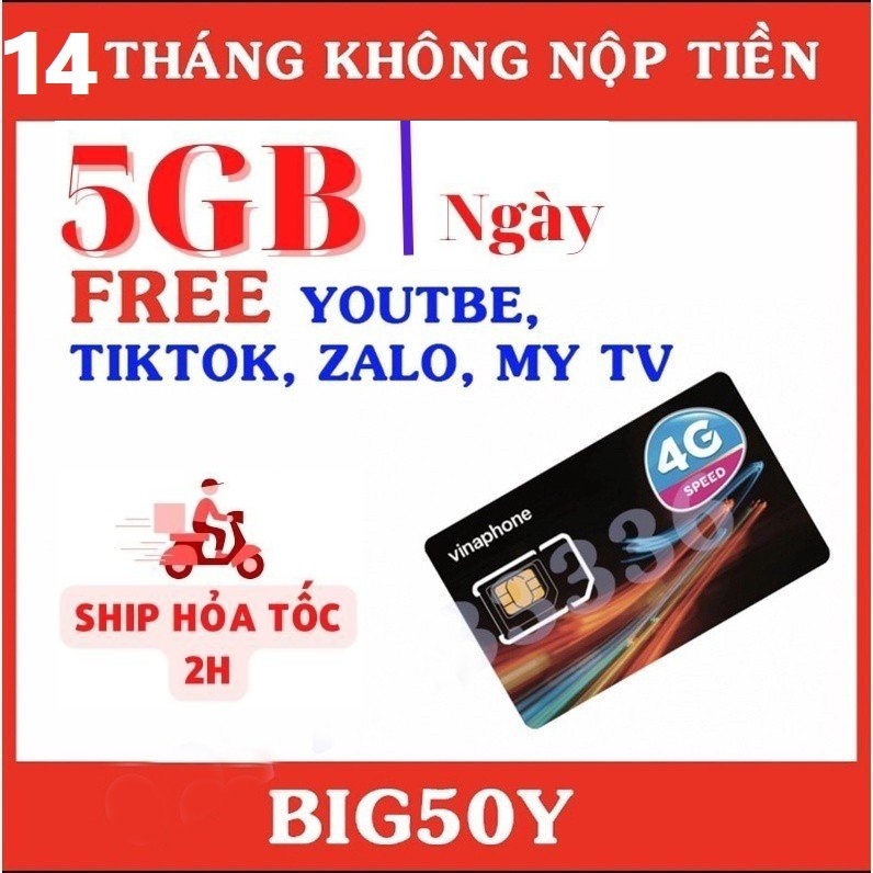 Trọn Gói 14 Tháng Sim 5G Vinaphone TD49 BIG50Y Nhận 1 Tỷ Tốc Độ Cao Không Giới Hạn Mạng Xã Hội ...