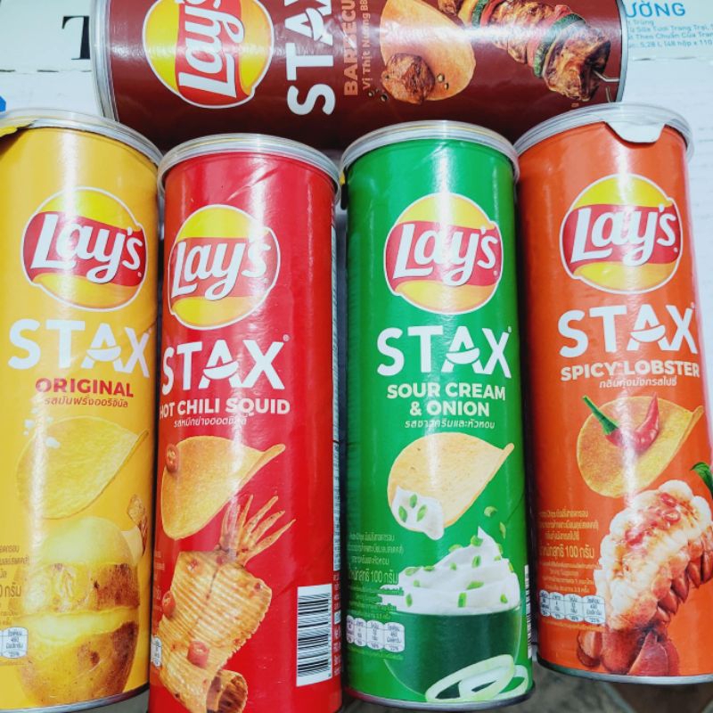 Bim bim snacks khoai tây ống Lay's 100g đủ vị | Shopee Việt Nam