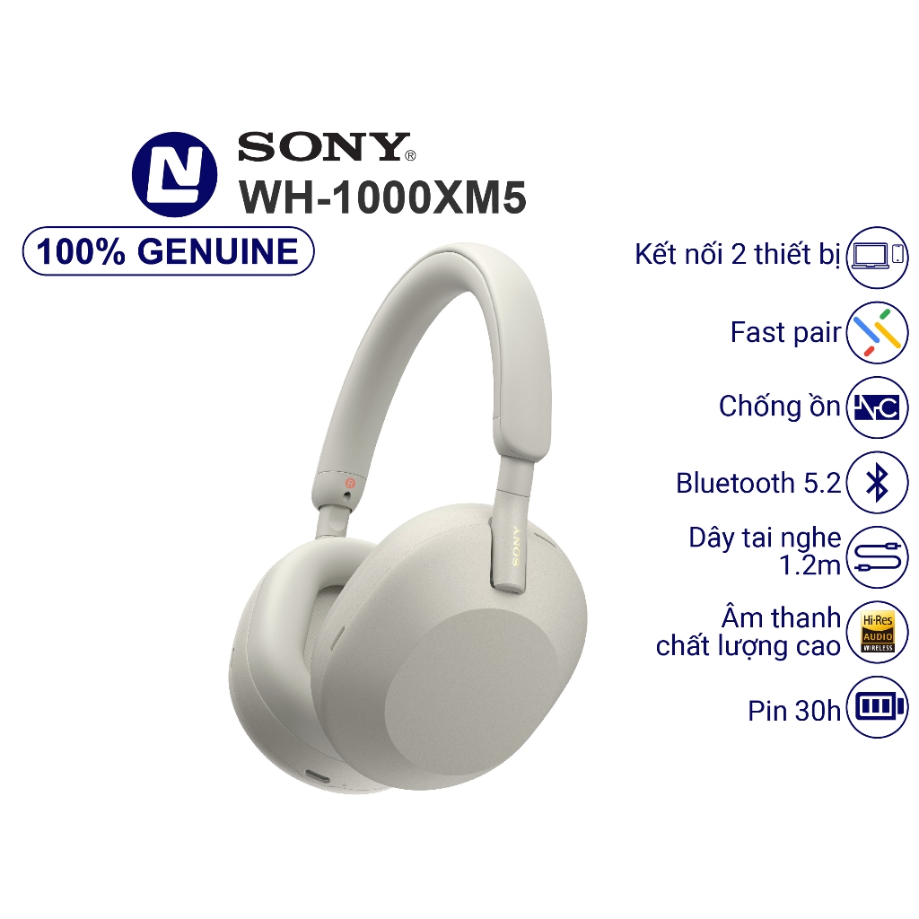 New Full Box Sony WH-1000XM5 Tai nghe không dây chống ồn | Shopee Việt Nam