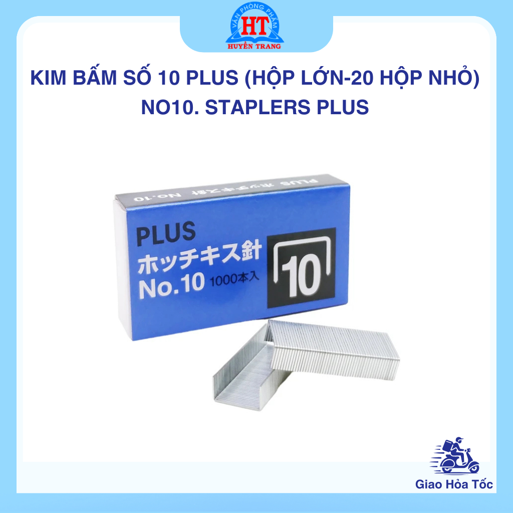 Kim bấm số 10 Plus (Hộp lớn-20 hộp nhỏ) No10. Staplers Plus | Shopee ...