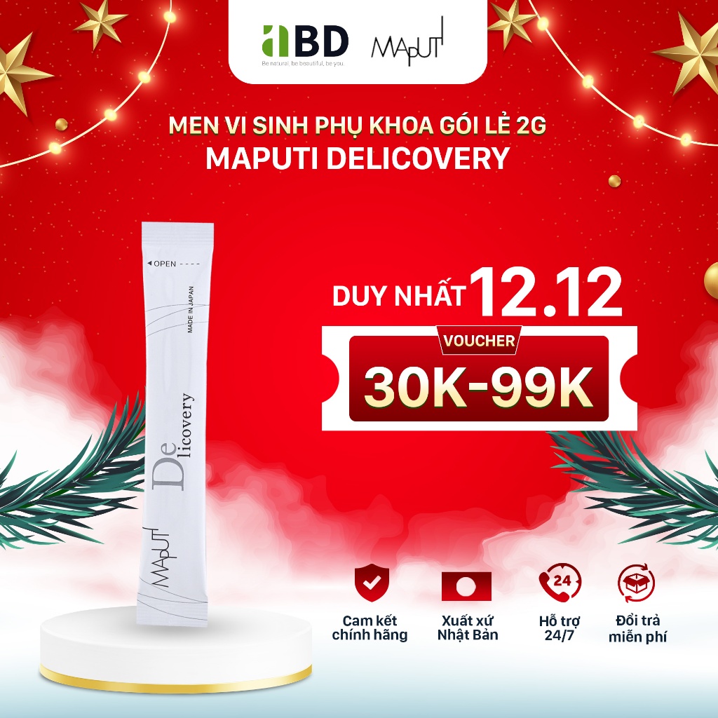 Gói dùng thử - Men Vi Sinh Phu Khoa Maputi Delicovery Nhật Bản Giảm Khí Hư, Mùi Hôi, Viêm Nhiễm ...