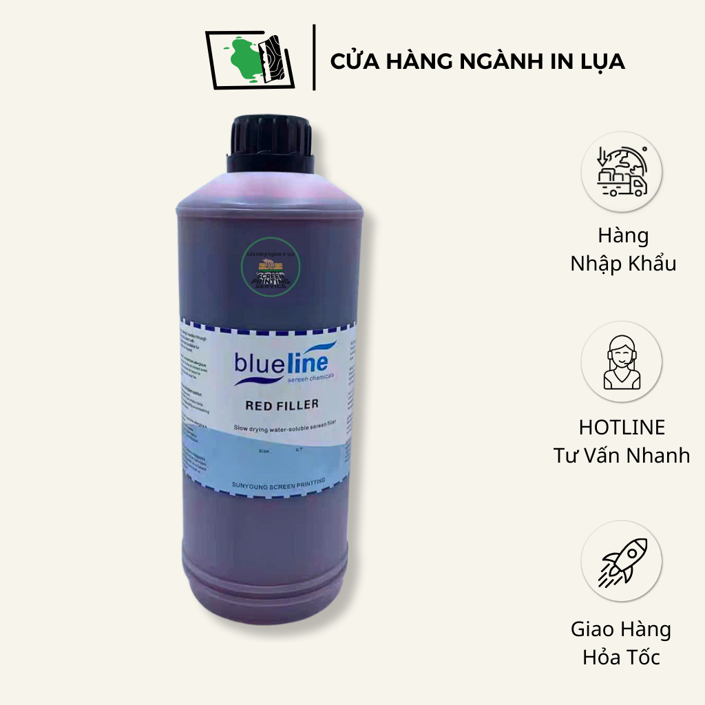 Keo đỏ dán viền khung in lụa, keo đỏ phụ bìa in lụa Red Filler | Shopee ...