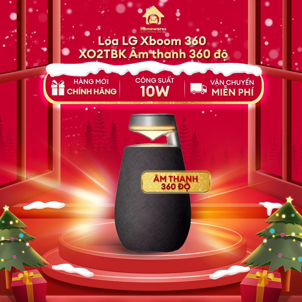 XO2TBK Loa LG Xboom 360 XO2TBK Âm thanh 360 độ, Chỉ báo pin, Ứng dụng ...