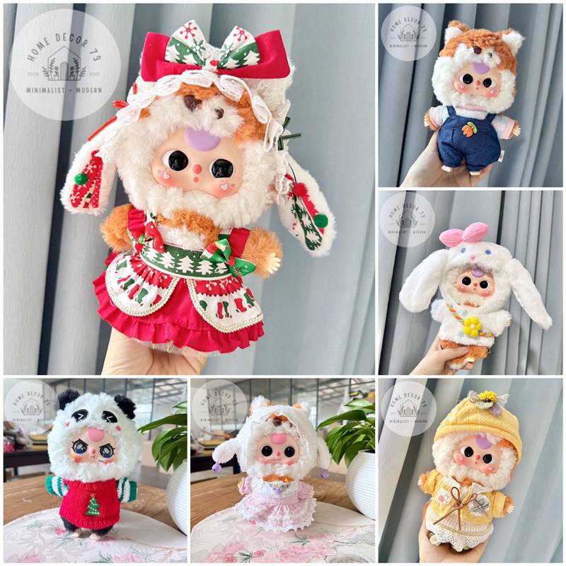[ HOẢ TỐC TPHCM ] Set áo quần cho Baby Three 20cm dễ thương , áo quần ...
