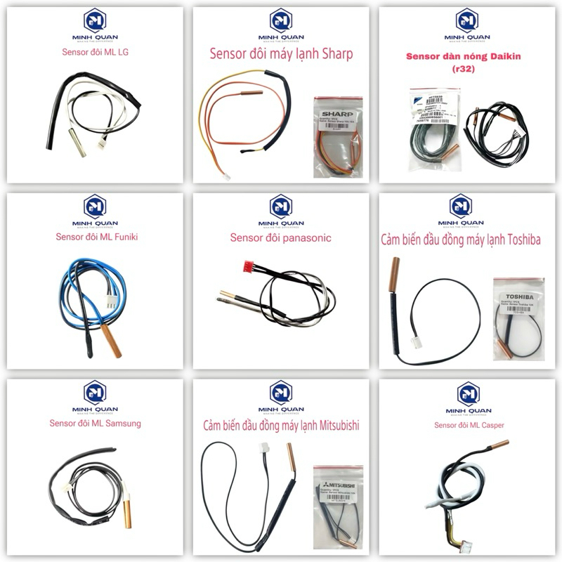 Sensor cảm biến nhiệt độ điều hoà Sharp Toshiba LG Daikin Casper Funiki ...