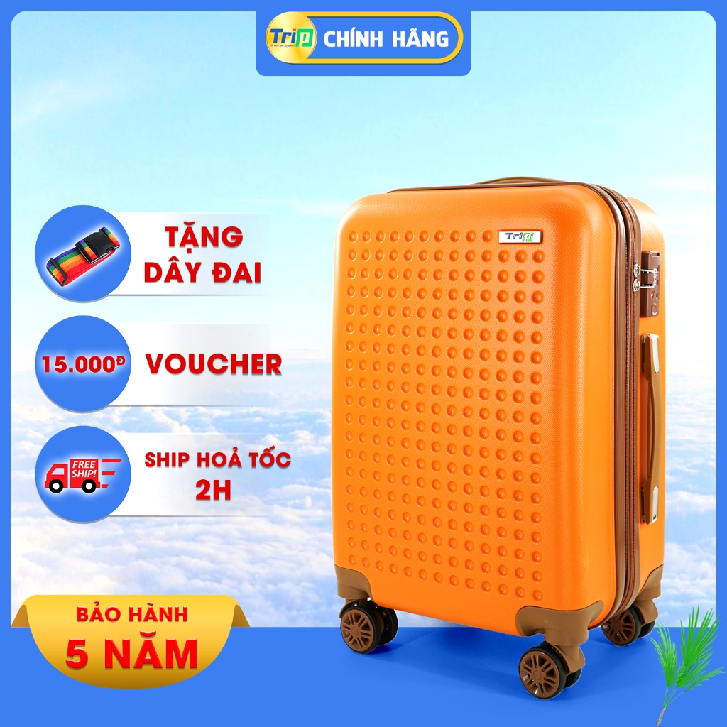 [ TẶNG DÂY ĐAI ] Vali nhựa TRIP P803A Size 20inch đựng 7kg hành lý xách ...