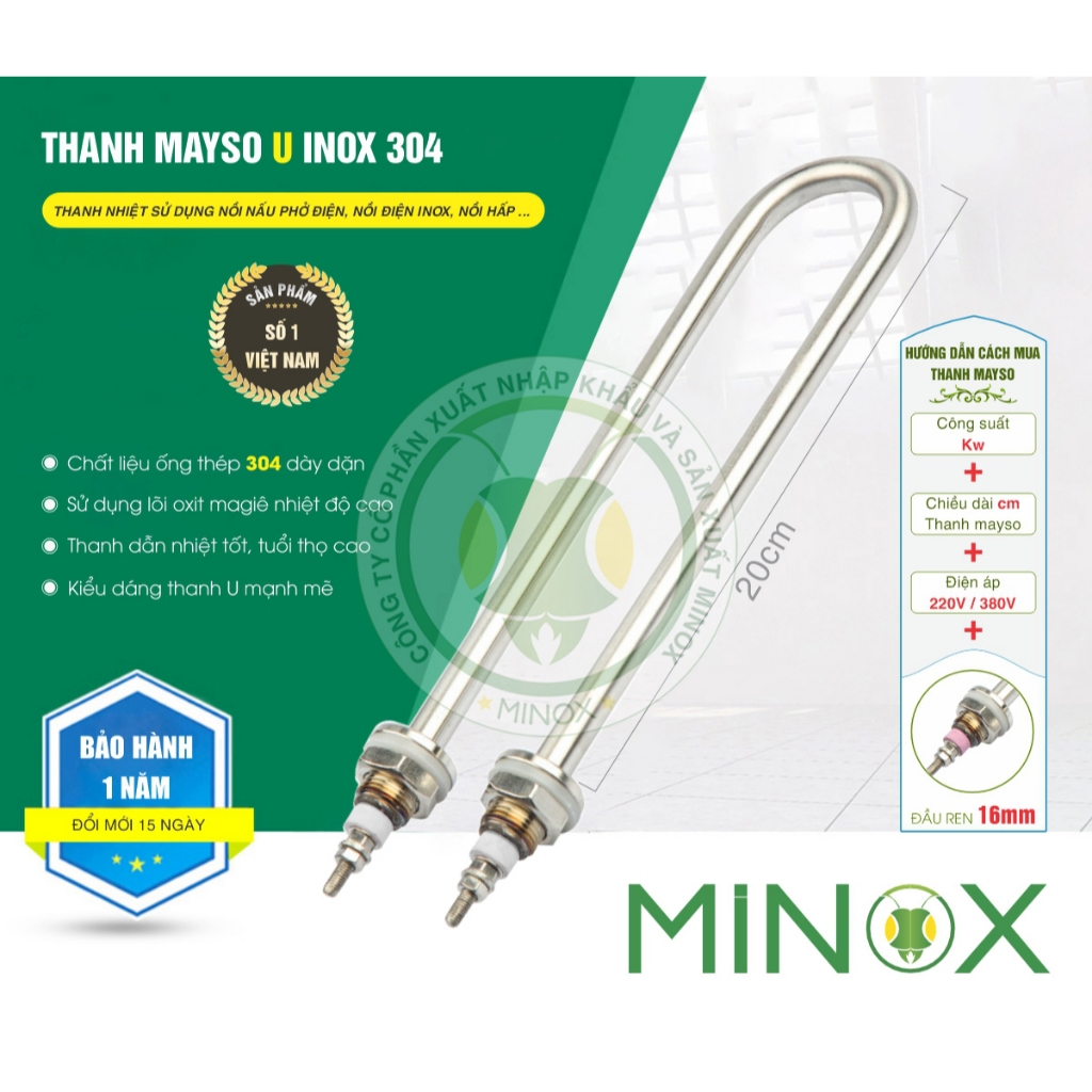 Thanh điện trở, Thanh mayso, Thanh nhiệt 304 Nồi phở điện, Nồi hấp, Nồi ...
