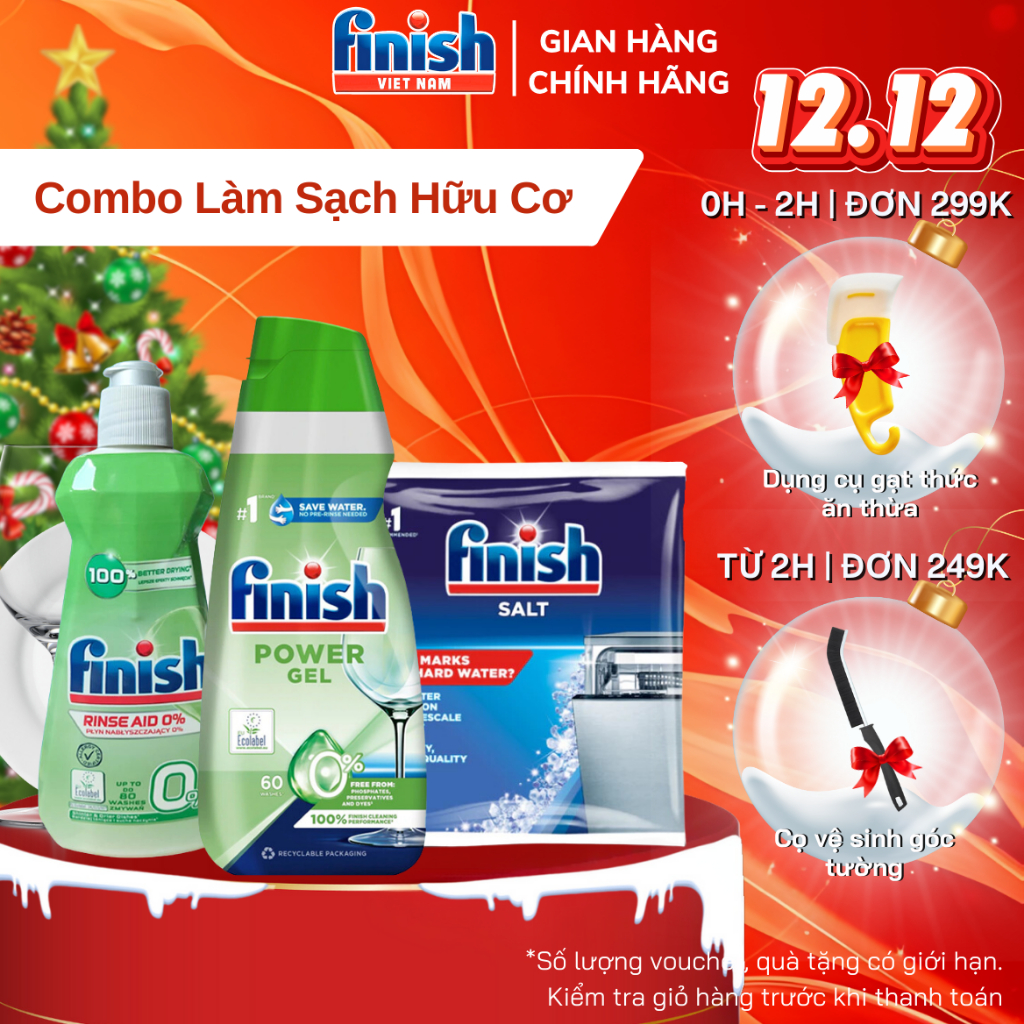 Combo Gel hữu cơ + bóng hữu cơ + Muối 1,2kg | Combo Finish hữu cơ làm ...