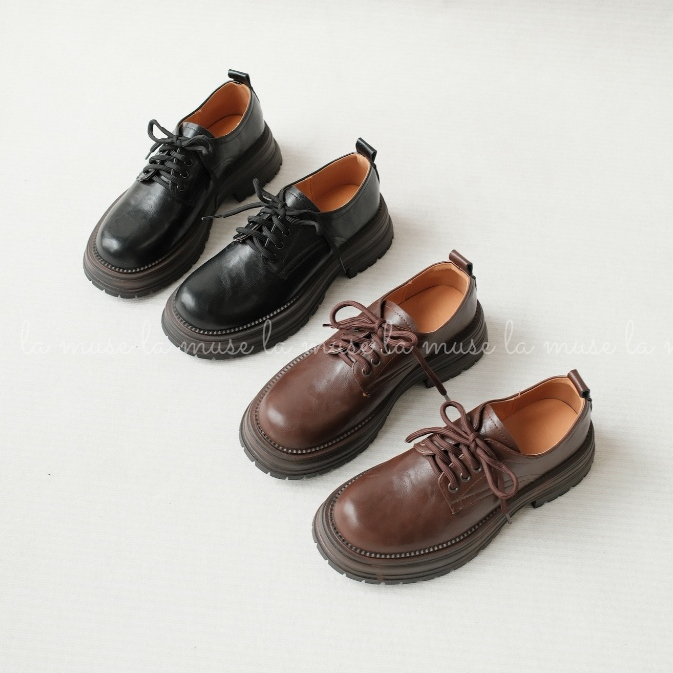 La Muse - Giày oxford buộc dây đế bánh mì Derek | Shopee Việt Nam