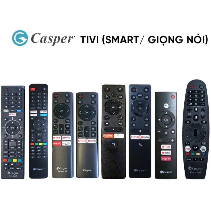 (KHIỂN GIỌNG NÓI CHÍNH HÃNG) Remote Điều khiển Smart Tivi CASPER GIỌNG ...
