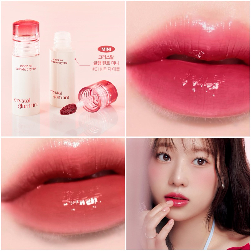 [ Clio ] Mini Son Crystal Glam Tint No.5 Fresh Cherry 1.5g | Shopee ...