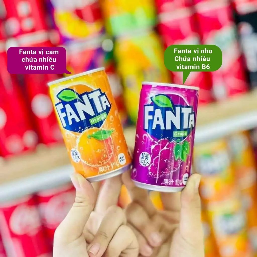 Fanta mini/ Nước ngọt nội địa Nhật vị Nho/ vị Cam lon 160ml | Shopee ...