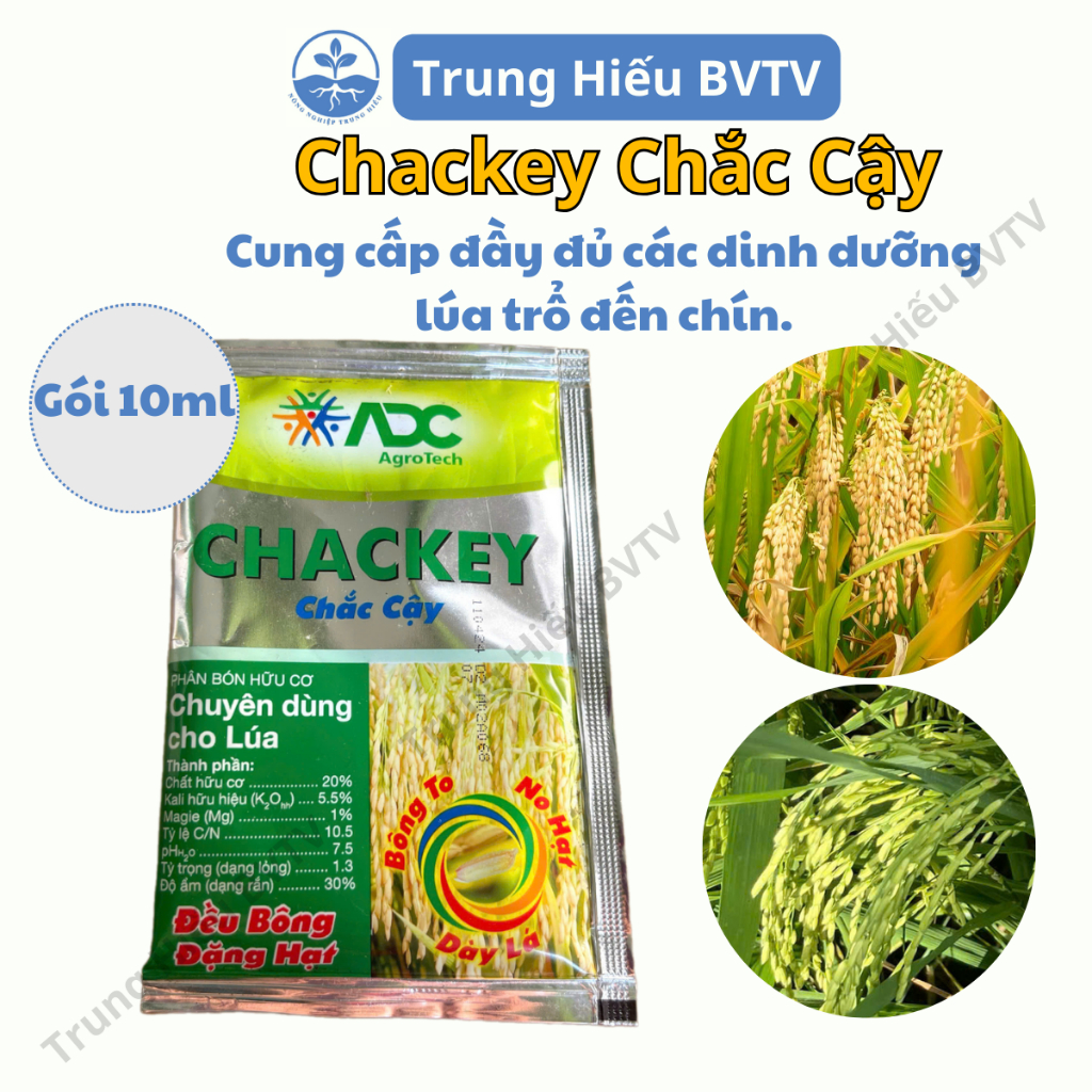 Phân Bón Hữu Cơ Chackey Chắc Cậy Gói 50ml ADC Cho Cây Lúa Đều Bông Nặng ...